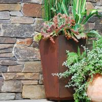 China Customizable Large Corten Steel Tree Planters for garden SGS TUV CE certified for sale