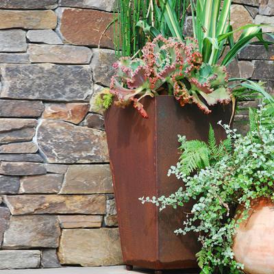 China Customizable Large Corten Steel Tree Planters for garden SGS TUV CE certified for sale