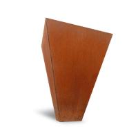 China 890*720*440mm Big Outdoor Metal Planter Corten Flower Pot weather resistance for sale