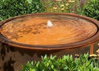 China Modern Design Outdoor Indoor Garden Art Corten Steel Water Fountains With Pumps for sale