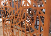 China Thickness 3mm Decorative Laser Cut Screen Corten Steel Garden Panels SGS for sale