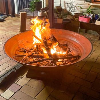 China Antiwear  Corten Steel Charcoal Outdoor Fire Pit 2mm 3mm 4mm 6mm Thickness for sale