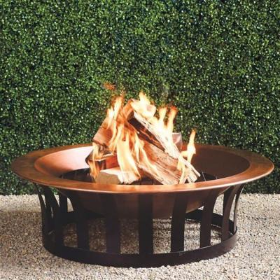 China OEM Round Weathering Steel Patio Fire Pit Wooden Firepits 62*62*64cm for sale