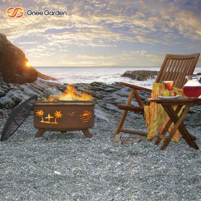 China Erosion Resistant Metal Corten Steel Firepits OEM ODM Service for sale