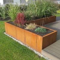 China Customization Modern Garden Rusted Steel Planters OEM ODM Service for sale