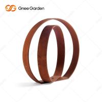 China Large Outdoor 175cm  Modern Corten Steel Sculpture Artwork With  Smooth Curves for sale