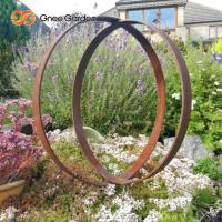 China Large Outdoor 175cm  Modern Corten Steel Sculpture Artwork With  Smooth Curves for sale