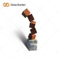 China Thickness 5-8mm Metal Large Rusty Garden Sculpture Handmade Garden Landscape for sale