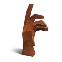 China 175cm  Rusty Metal Garden Ornaments Corten Steel Sculpture For Park Decoration for sale