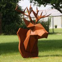 China SGS TUV  Modern Corten Outdoor Bronze Statues Bronze Yard Statues 175cm for sale