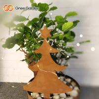 China Customization Metal Garden Ornaments Laser Cut Corten Steel Signs  Wear Resisting for sale