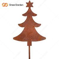 China Customization Metal Garden Ornaments Laser Cut Corten Steel Signs  Wear Resisting for sale