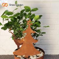 China Customization Metal Garden Ornaments Laser Cut Corten Steel Signs  Wear Resisting for sale