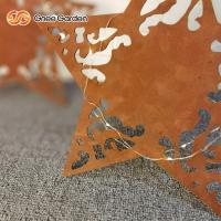 China Customizable ASTM Corten Steel Metal Garden Ornaments Laser Cutting Crafts for sale