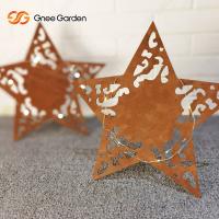 China Customizable ASTM Corten Steel Metal Garden Ornaments Laser Cutting Crafts for sale