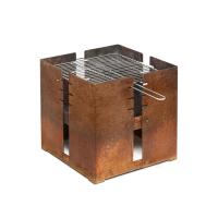 China Eco Friendly Outdoor Cooking Grills Rust Corten Steel Bbq Grill Weather Proof for sale
