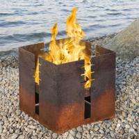 China Eco Friendly Outdoor Cooking Grills Rust Corten Steel Bbq Grill Weather Proof for sale