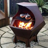 China Corten Steel Outdoor Cooking Grills European Bbq Grill Weather Resistance for sale