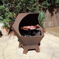China Corten Steel Outdoor Cooking Grills European Bbq Grill Weather Resistance for sale