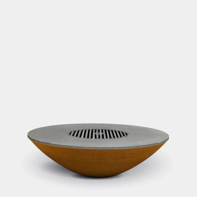 China 2.0-3.0mm Thick Outdoor Corten Steel Fire Bowl Metal Camping Fire Pit Prerusted for sale