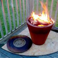 China SGS TUV Customized Outdoor Cooking Grills Patio Weathering Steel Fire Pit for sale