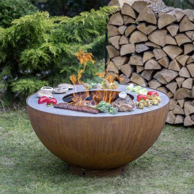 China Rust Resistant Smokeless Wood Burning Firepit Barbecue Brazier Pre Weathered for sale