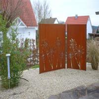 China Carved Decorative Corten Steel Garden Screens Panels OEM ODM Service for sale