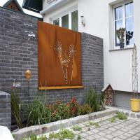 China Carved Decorative Corten Steel Garden Screens Panels OEM ODM Service for sale