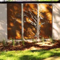 China Standard ASTM Metal Garden Products Laser Cut Corten Steel Screen Panels for sale
