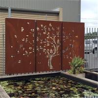 China Standard ASTM Metal Garden Products Laser Cut Corten Steel Screen Panels for sale
