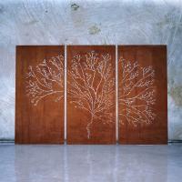 China Standard ASTM Metal Garden Products Laser Cut Corten Steel Screen Panels for sale