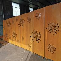 China Custom Decor Metal Garden Products Corten Steel Screen Panels Weather Proof for sale