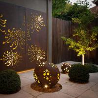 China Custom Decor Metal Garden Products Corten Steel Screen Panels Weather Proof for sale