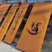 China SGS Modern Decorative Metal Garden Products Laser Cut Corten Steel Panels for sale