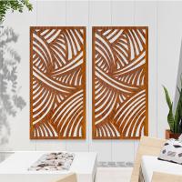 China Weathering Steel Outdoor Metal Screen Divider Laser Cut For  Decoration for sale