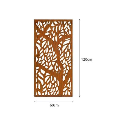 China Customization Metal Garden Products Corten Steel Decorative Screen High Strength for sale