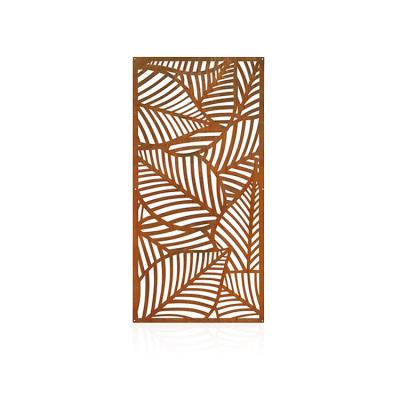 China Corten Steel Outdoor Decorative Metal Privacy Screens Prerusted Polished for sale
