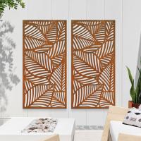 China Corten Steel Outdoor Decorative Metal Privacy Screens Prerusted Polished for sale