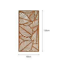 China Corten Steel Outdoor Decorative Metal Privacy Screens Prerusted Polished for sale
