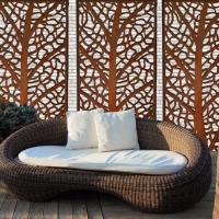 China Customized Corten Steel Metal Room Dividers Partitions Home Living for sale