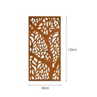 China High Durability Art Design Corten Steel Privacy Screen Panels For Outdoor for sale