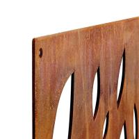 China Art Decorative Metal Garden Products Corten Steel Privacy Panels Weather Proof for sale