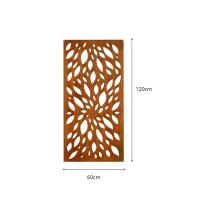 China Art Decorative Metal Garden Products Corten Steel Privacy Panels Weather Proof for sale