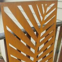 China Exterior Decor Custom Made Corten Steel Garden Screens 2.5mm Thick for sale