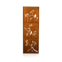 China Outdoor Corten Steel Decorative Screens Divider Panels Pre Rusted for sale