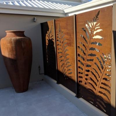 China Corten Steel Screen Panels Rusty Decorative Metal Garden Products OEM ODM for sale
