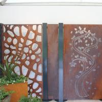 China Garden Decorative Corten Steel Privacy Panels Environmental Friendly for sale