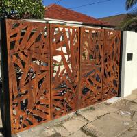 China Garden Decorative Corten Steel Privacy Panels Environmental Friendly for sale