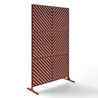 China Customizable Corten Steel Garden Screen Partition Wall Prerusted for sale