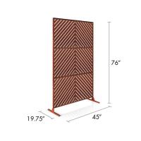 China Customizable Corten Steel Garden Screen Partition Wall Prerusted for sale